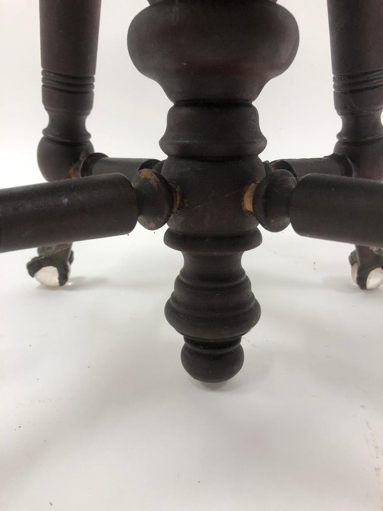 Antique Victorian Swivel Stool For Sale at 1stDibs