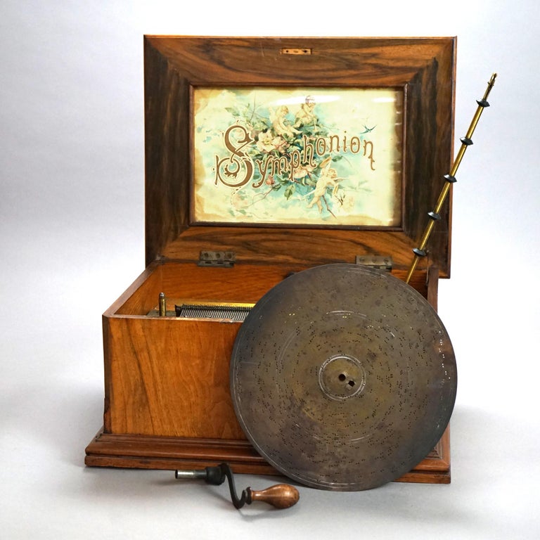 Antique Victorian Table Top Symphonion Double Comb Music Box, circa ...