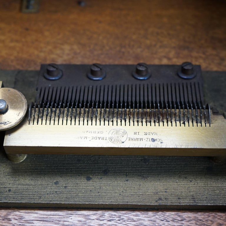 Antique Victorian Table Top Symphonion Double Comb Music Box, circa ...