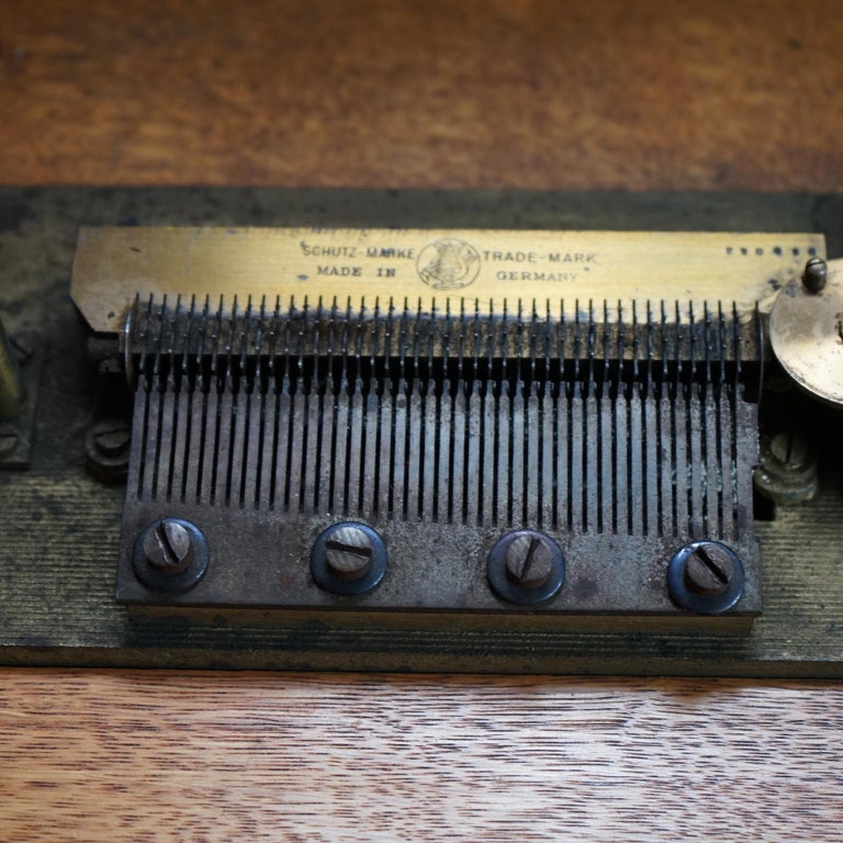 Antique Victorian Table Top Symphonion Double Comb Music Box, circa ...