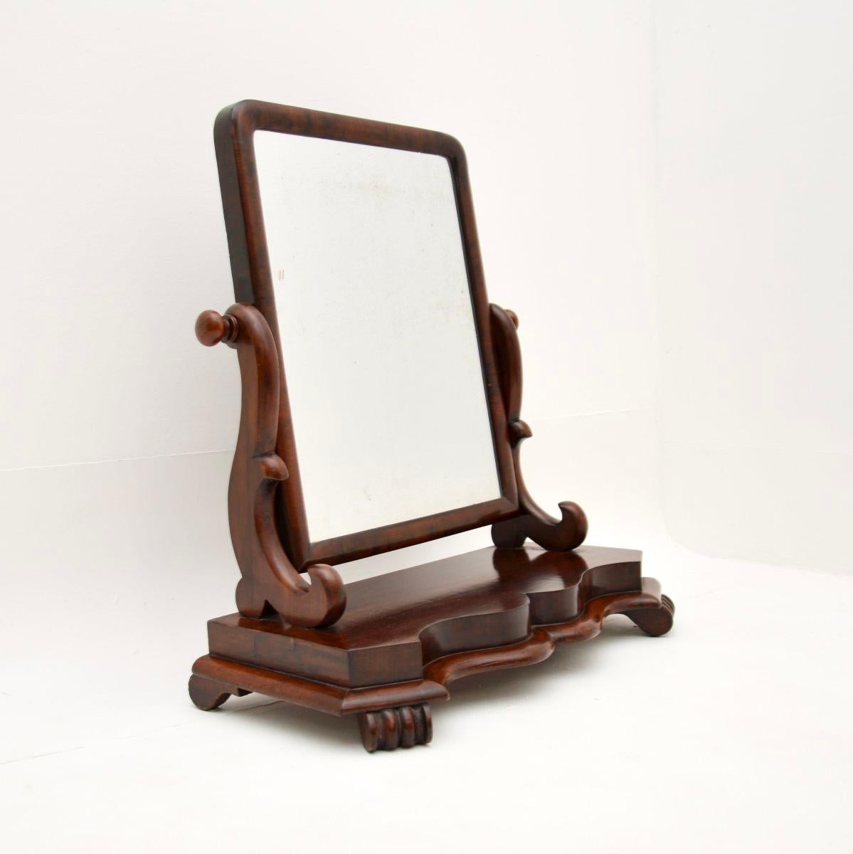 Antique Victorian Table Top Vanity Mirror For Sale at 1stDibs