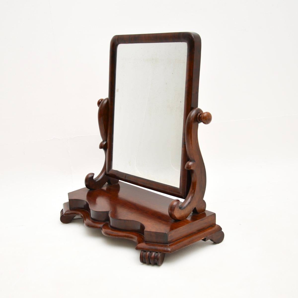 Antique Victorian Table Top Vanity Mirror For Sale at 1stDibs