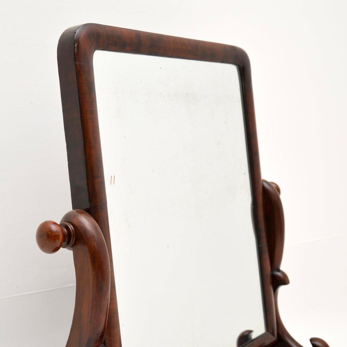 Antique Victorian Table Top Vanity Mirror For Sale at 1stDibs