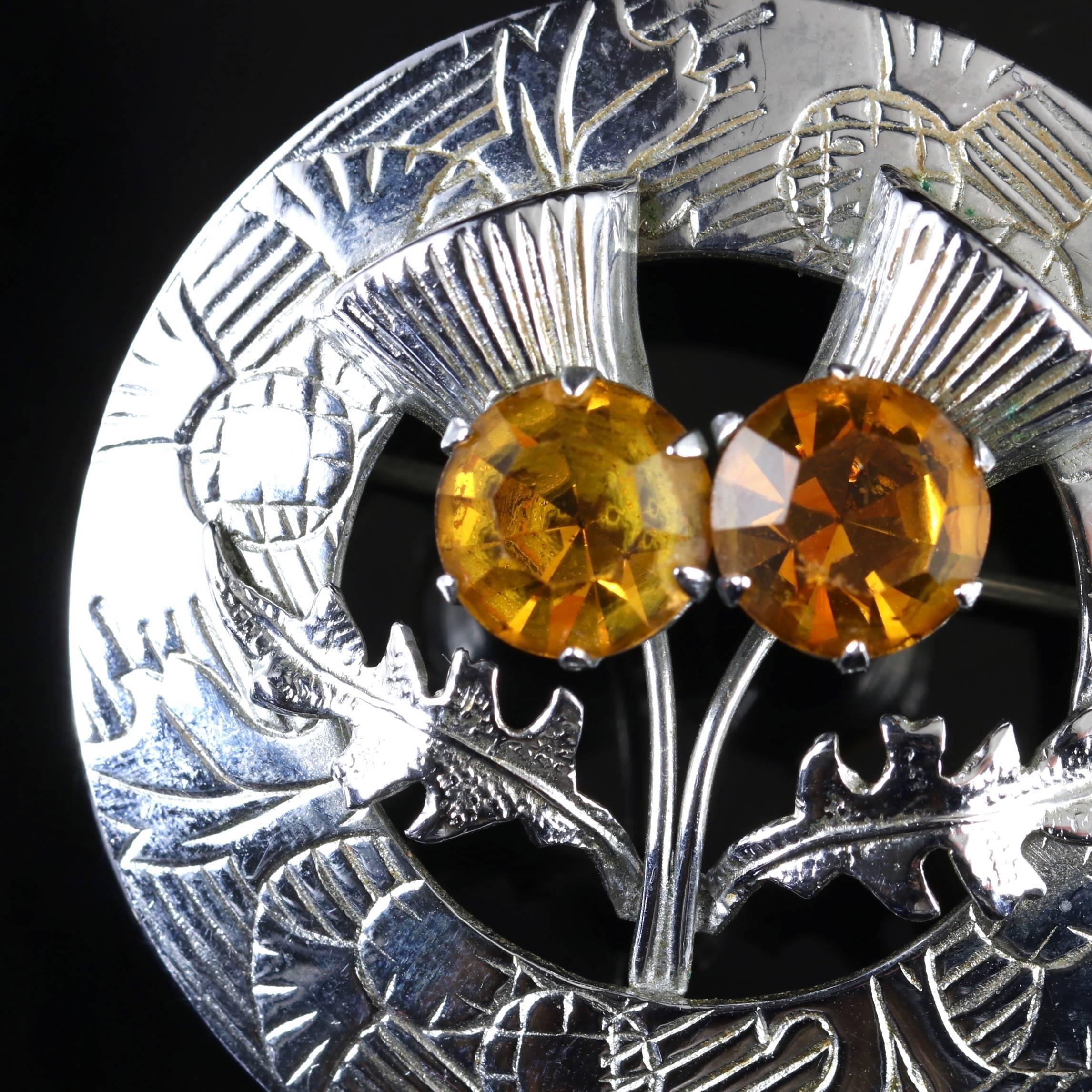 Antique Victorian Thistle Scottish Brooch, circa 1860 at 1stDibs ...