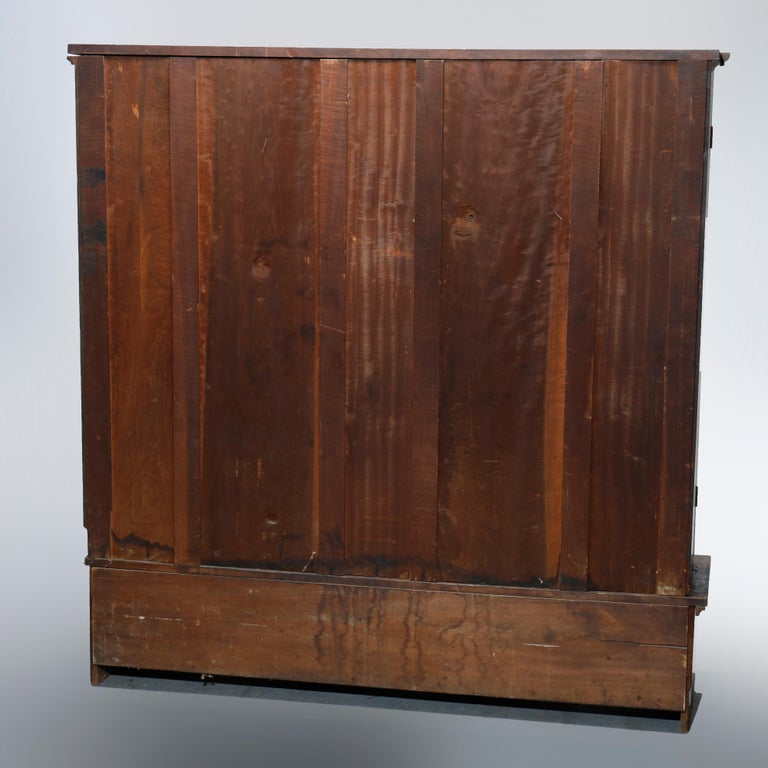 Antique Victorian Three-Door Mahogany Step Back Bookcase, Circa 1900 at ...