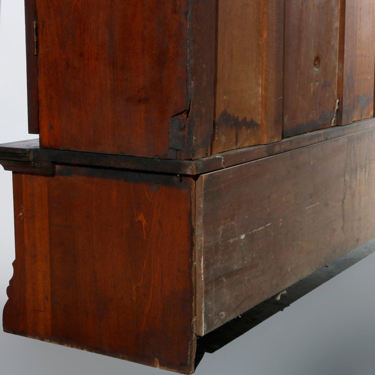 Antique Victorian Three-Door Mahogany Step Back Bookcase, Circa 1900 at ...