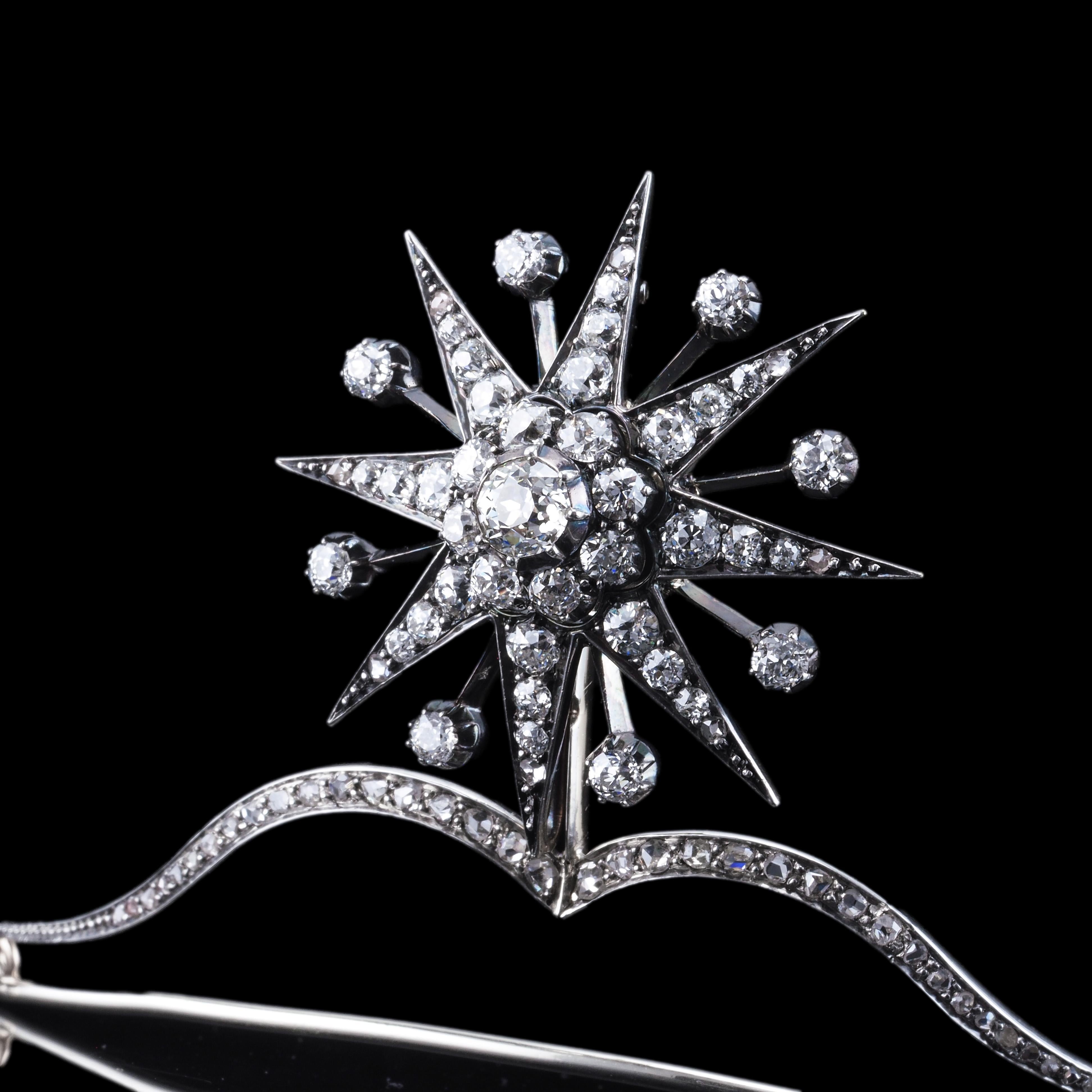 Antique Victorian Tiara with Diamond Star - c.1890 For Sale at 1stDibs