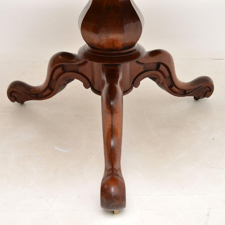 Antique Victorian Tilt Top Dining Table For Sale at 1stDibs