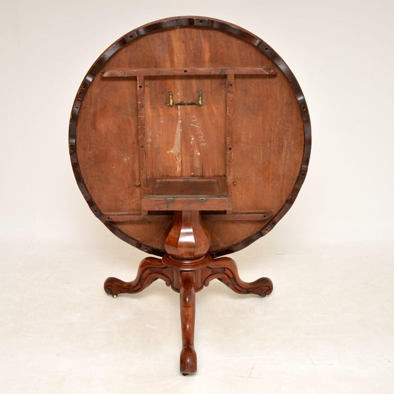 Antique Victorian Tilt Top Dining Table For Sale at 1stDibs