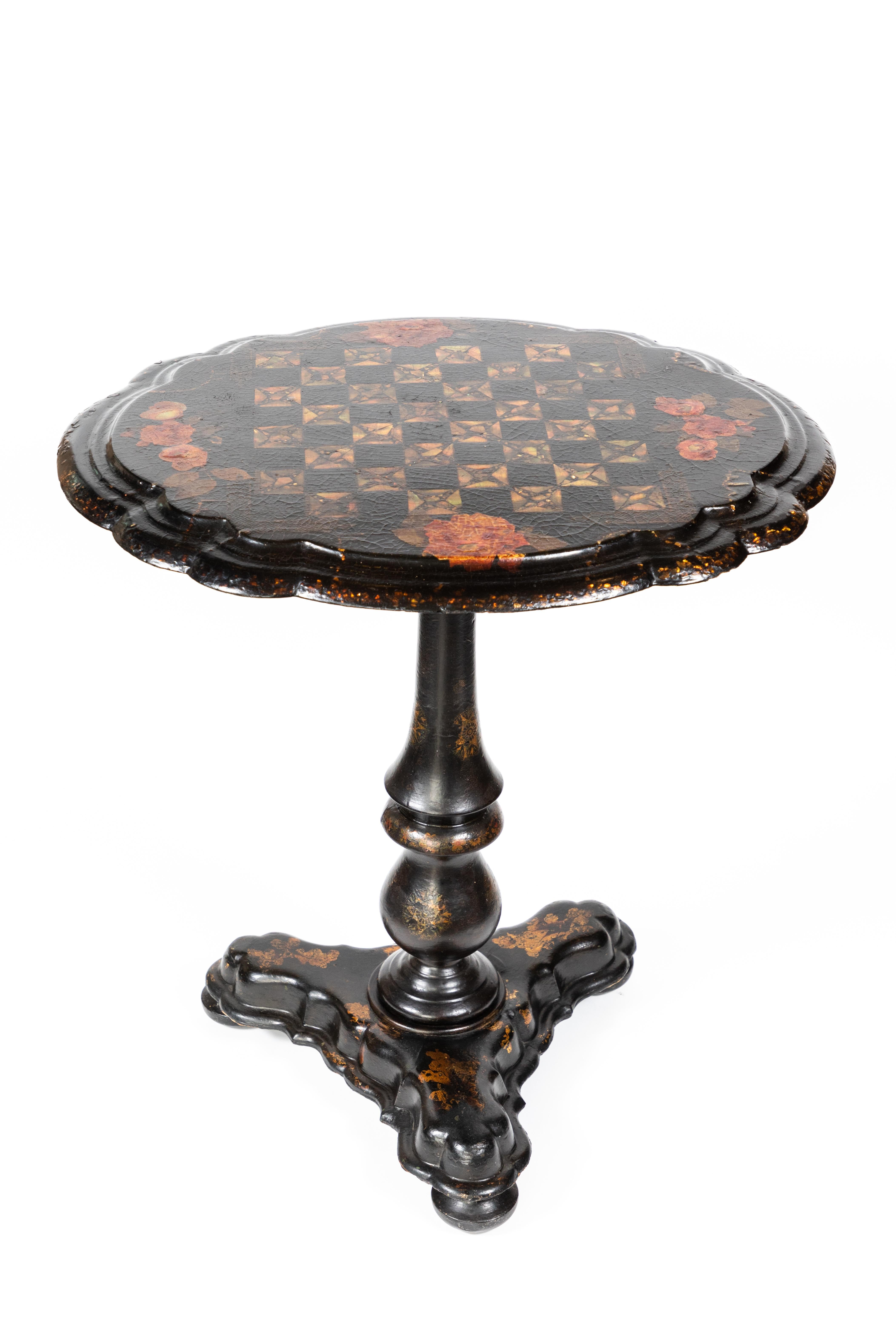 Antique Victorian Tilt-Top Game Table at 1stDibs
