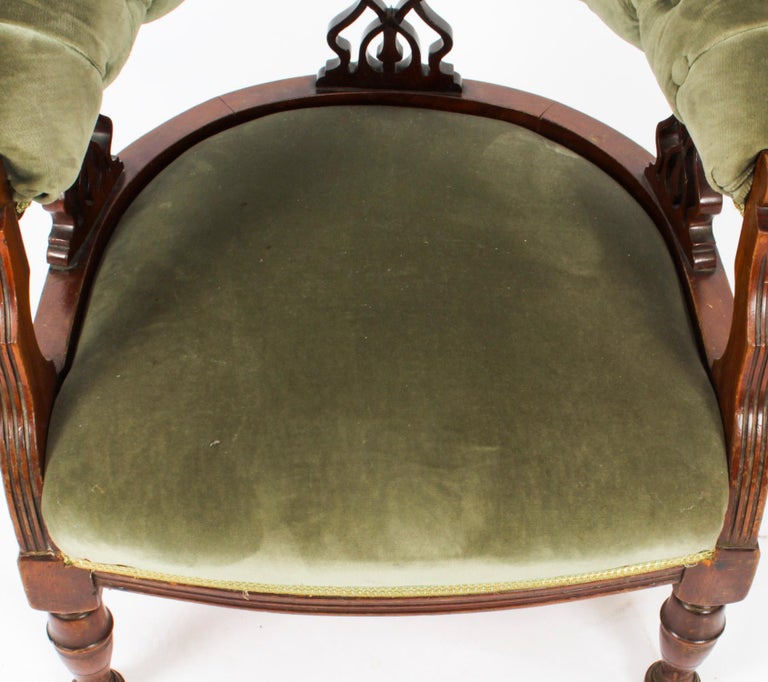Antique Victorian Tub Chair, Late 19th Century at 1stDibs