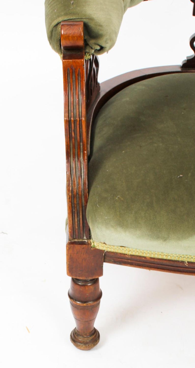 Antique Victorian Tub Chair, Late 19th Century at 1stDibs
