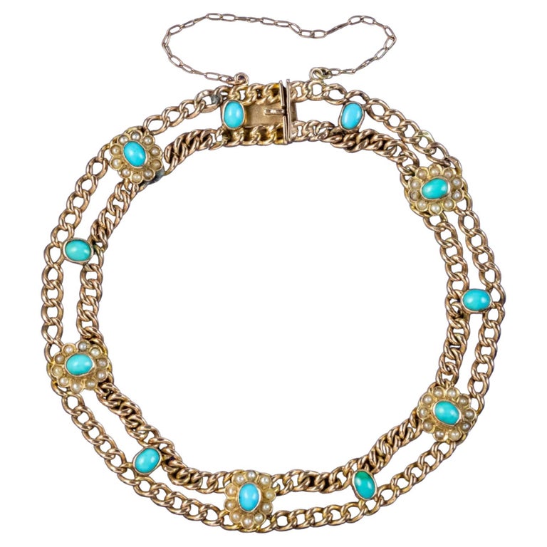 Necklace Victorian Turquoise 19th Century Bracelets