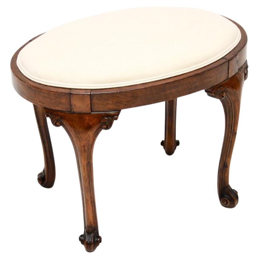 Antique Victorian Style Deep Buttoned Leather Stool For Sale at 1stDibs ...