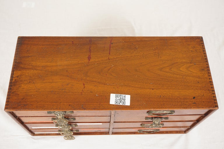 Antique Victorian Watchmakers 8 drawers cabinet, Scotland 1880, H951 ...