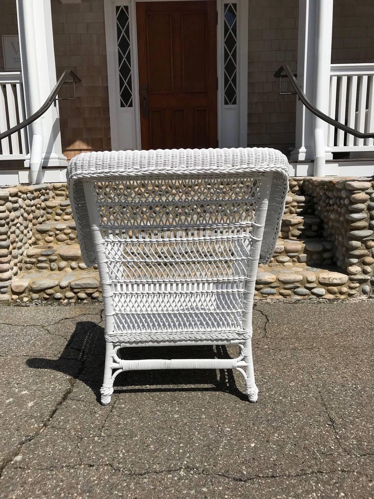 Antique Victorian Wicker Six-Legged Chair For Sale at 1stDibs