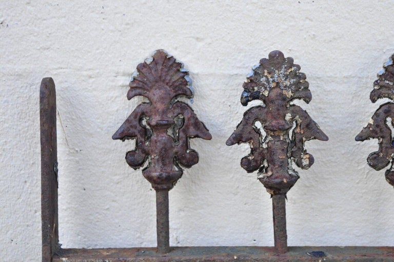 Antique Victorian Wrought Iron Ornate Gate Fence Architectural Element ...