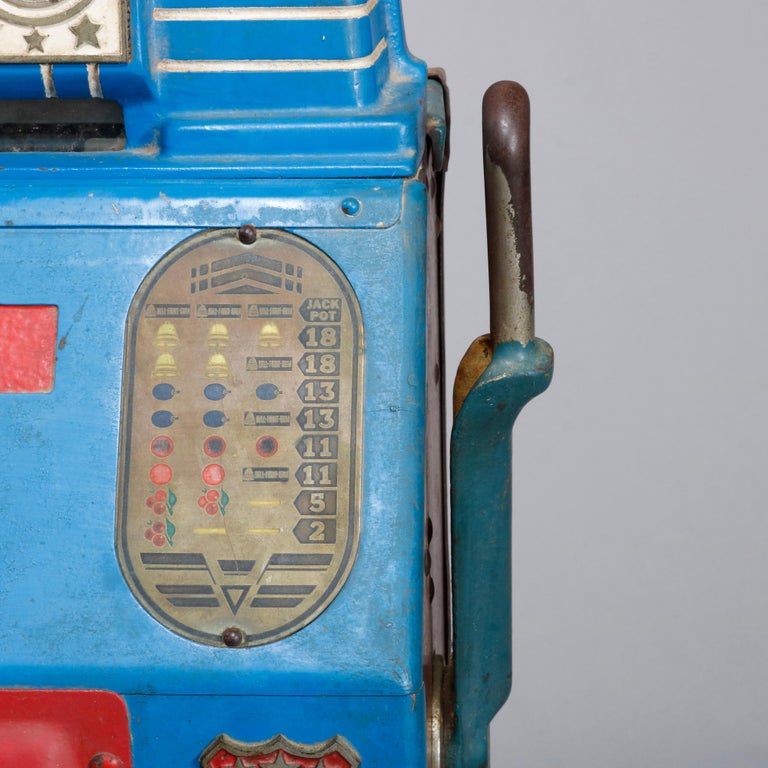Antique Victory Chief Arcade or Casino Five Cent Slot Machine by ...