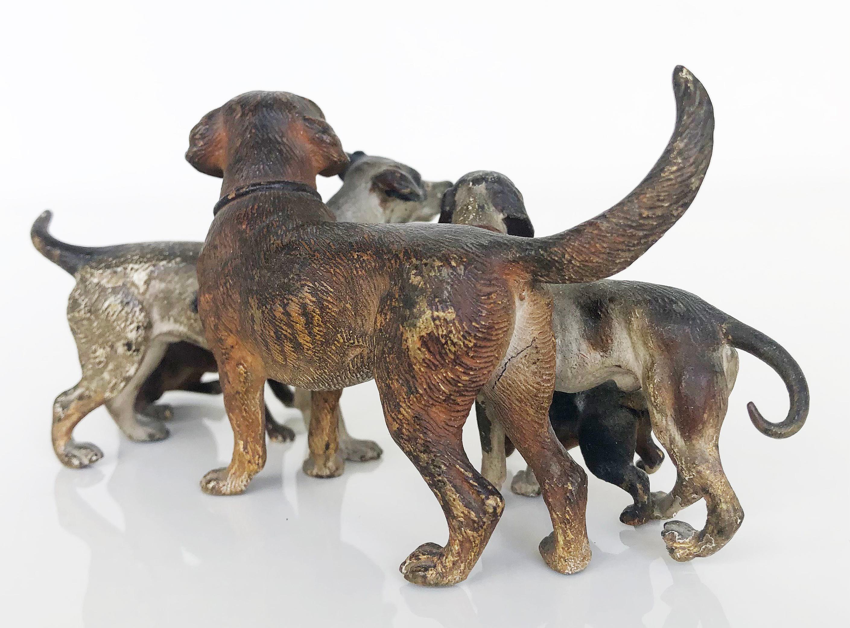 Antique Vienna Cold-Painted Bronze 5-Dog Group, Austria at 1stDibs ...