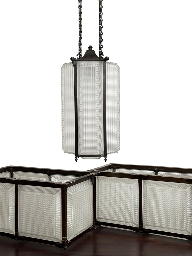 Antique Vintage Industrial Holophane Pagoda Ceiling Pendant Lantern ...