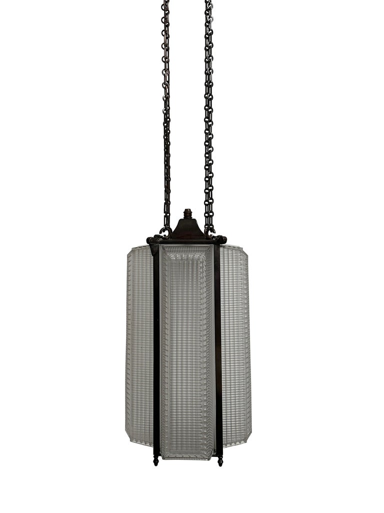 Antique Vintage Industrial Holophane Pagoda Ceiling Pendant Lantern ...