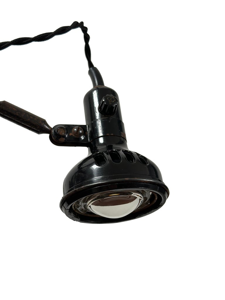 Antique Vintage Industrial Original Singer Sewing Table Desk Task Lamp ...