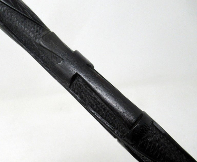 Antique Vintage Irish Bog Oak Wooden Walking Cane Swagger Stick 19th ...