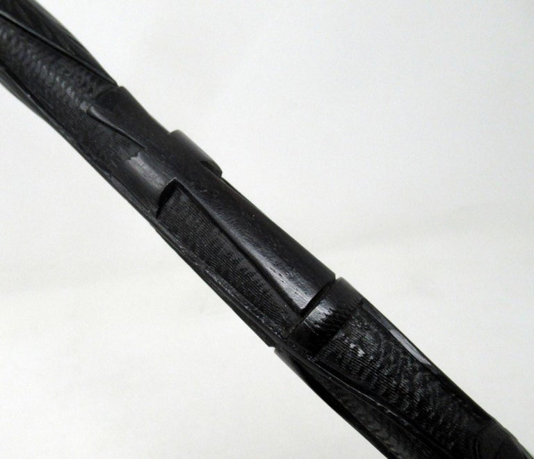 Antique Vintage Irish Bog Oak Wooden Walking Cane Swagger Stick 19th ...