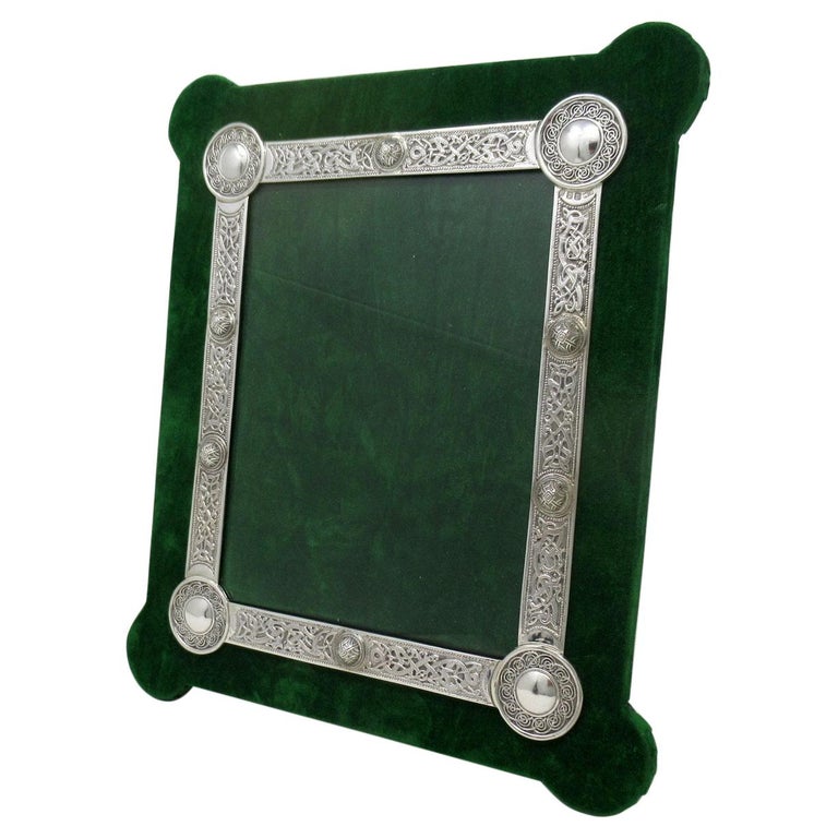 Antique Vintage Irish Sterling Silver Photo Picture Portrait Frame ...