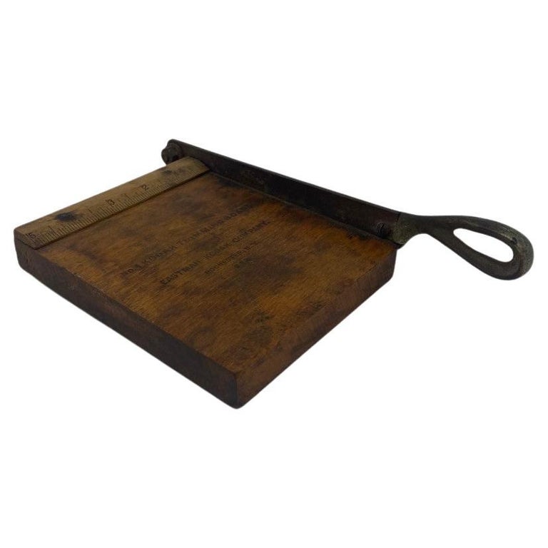 Antique vintage Kodak wooden trimming board by Eastman For Sale at 1stDibs