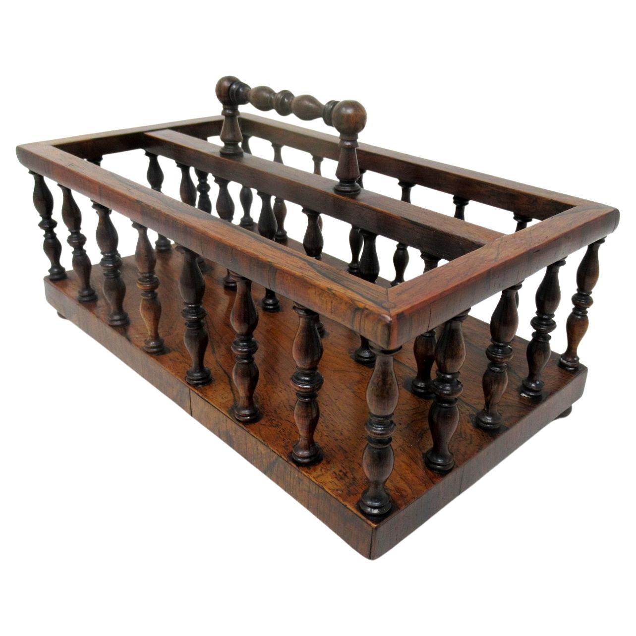 Antique Vintage Mahogany Desk Letters Holder Rack Stand 19th Century ...