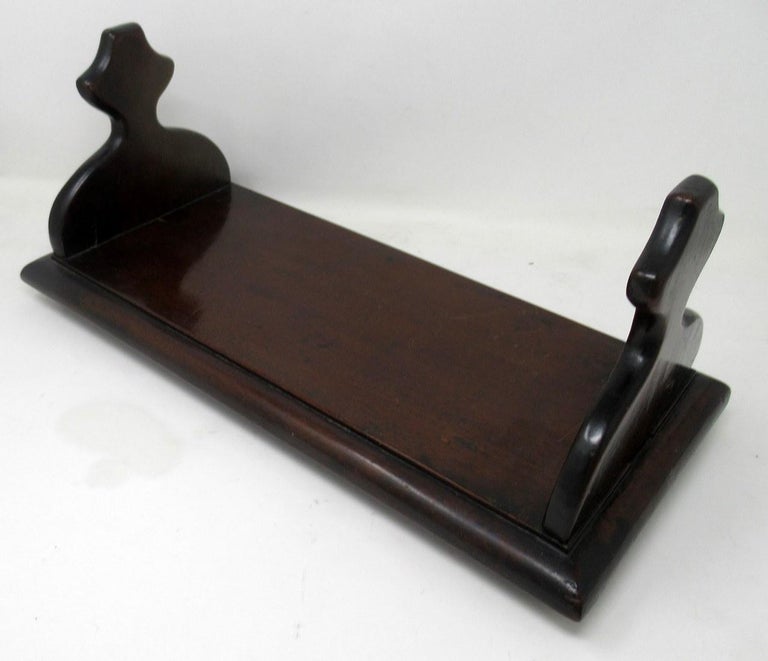 Antique Vintage Victorian Irish Mahogany Book Trough Bookcase Holder at ...