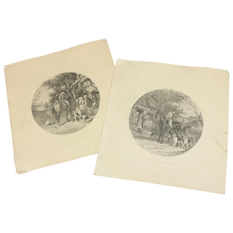 Antique W J Shayer Fox Hunting Prints, 20th Century For Sale at 1stDibs