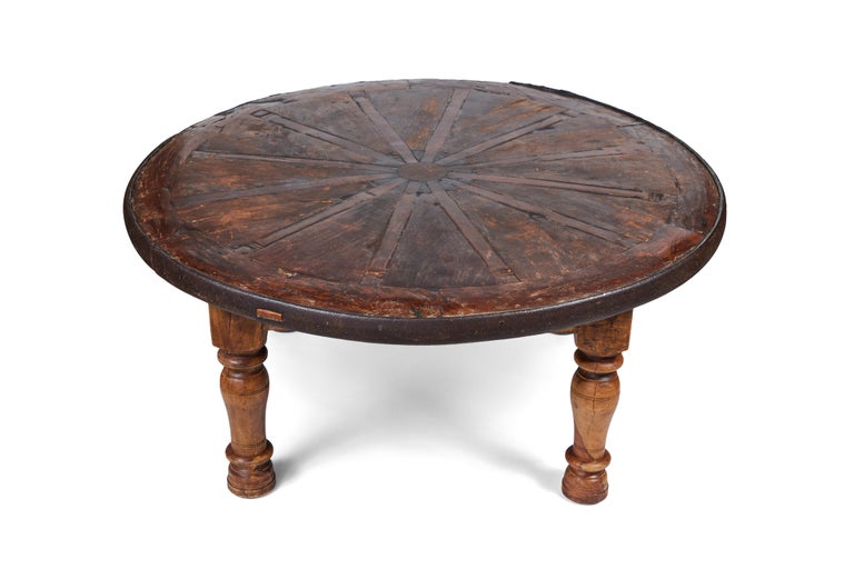 Antique Wagon Wheel Coffee Table at 1stDibs | antique wagon wheel table, vintage wagon wheel ...
