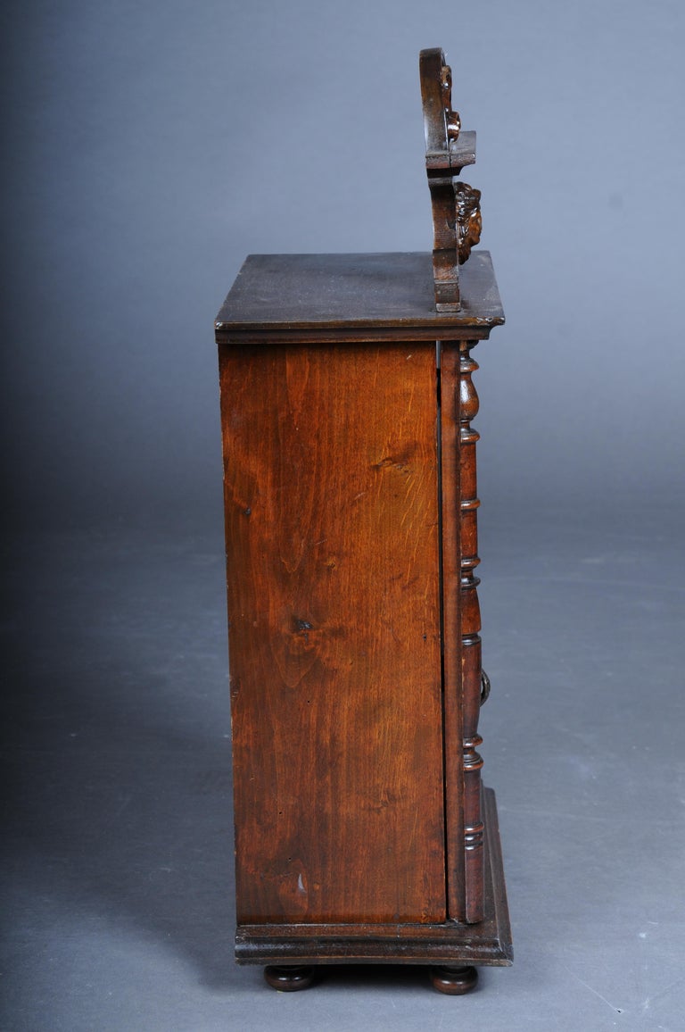 Antique Wall Cabinet, Historicism, Germany 1890, Oak For Sale at 1stDibs