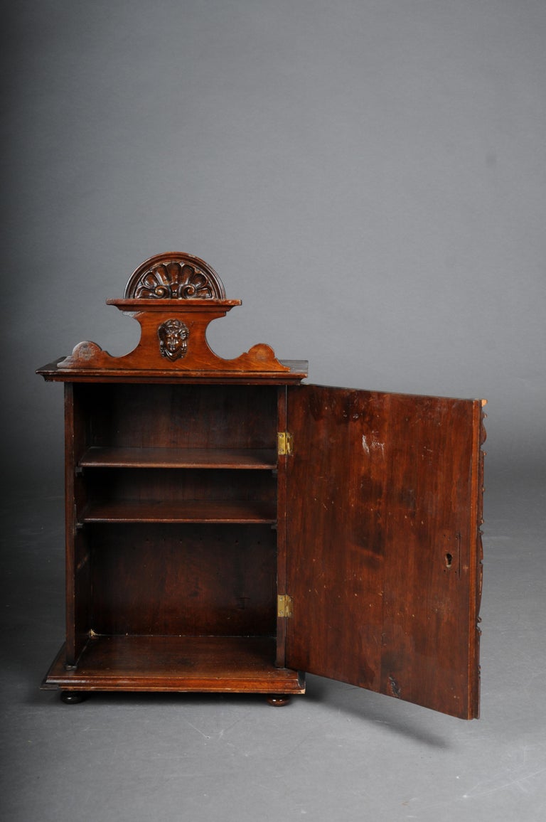 Antique Wall Cabinet, Historicism, Germany 1890, Oak For Sale at 1stDibs