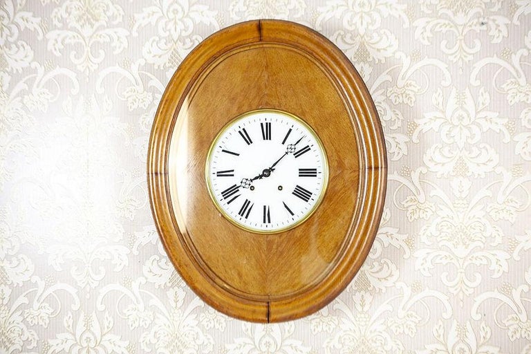 Antique Wall Clock From the Interwar Period For Sale at 1stDibs