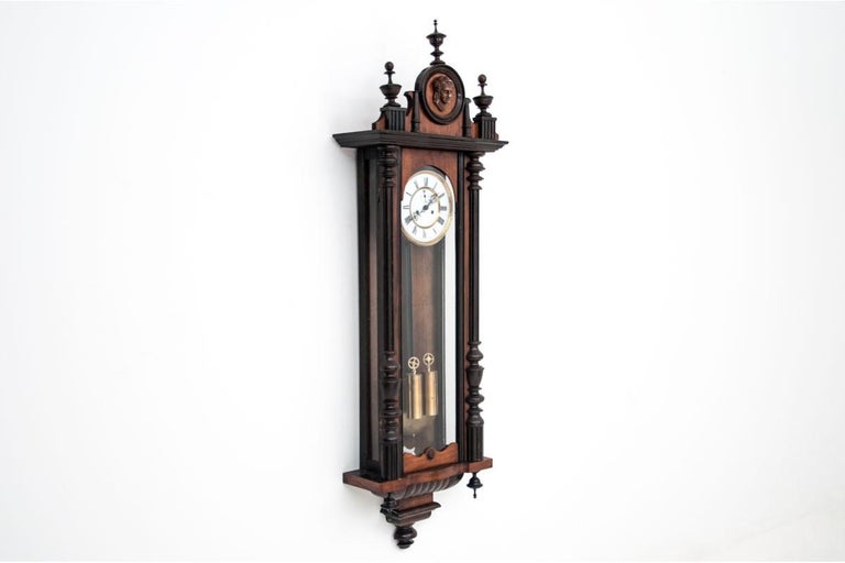 Antique Wall Clock, Late 19th Century For Sale at 1stDibs