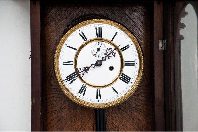 Antique Wall Clock, Late 19th Century For Sale at 1stDibs