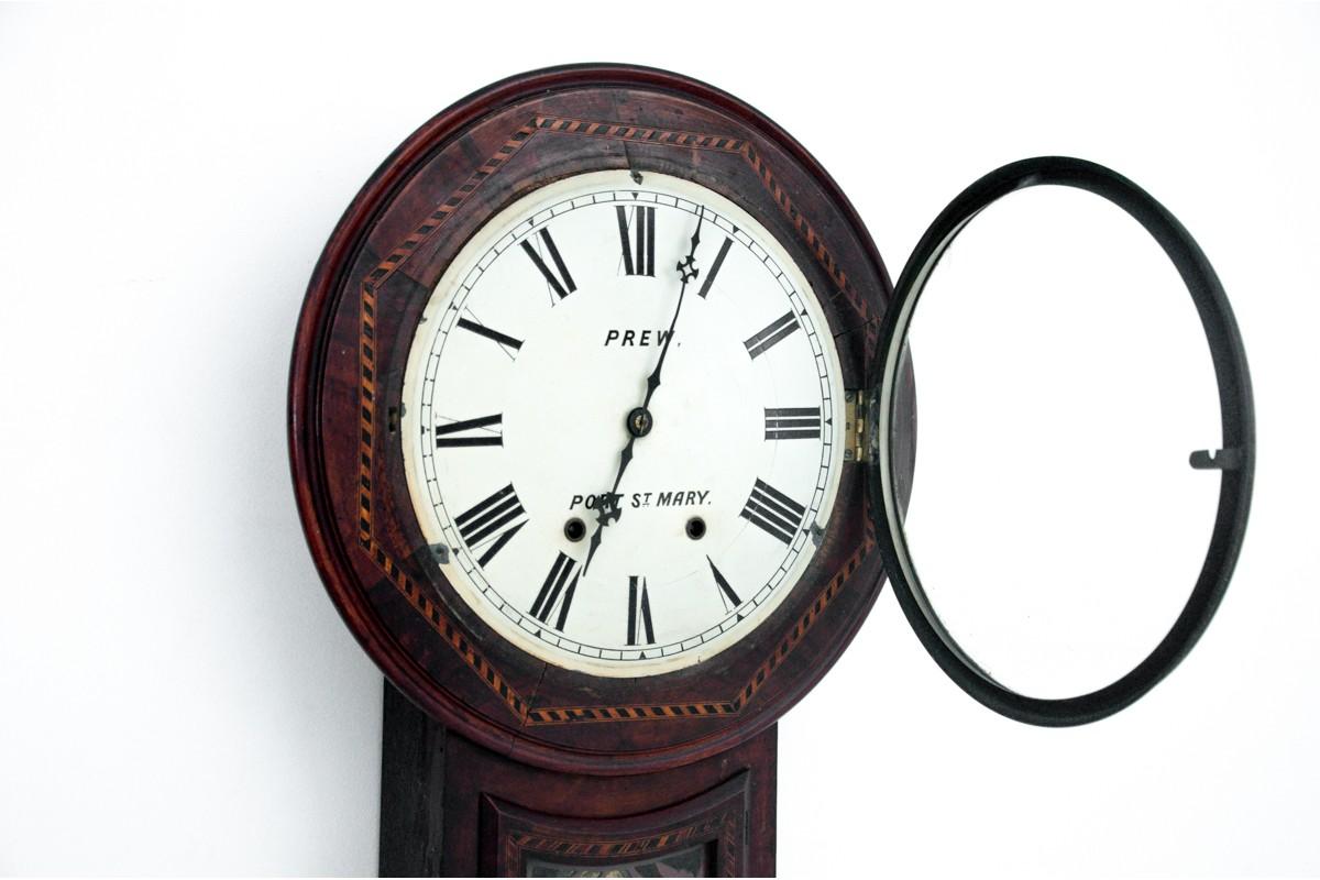 Antique Wall Clock, Northern Europe, Late 19th Century at 1stDibs