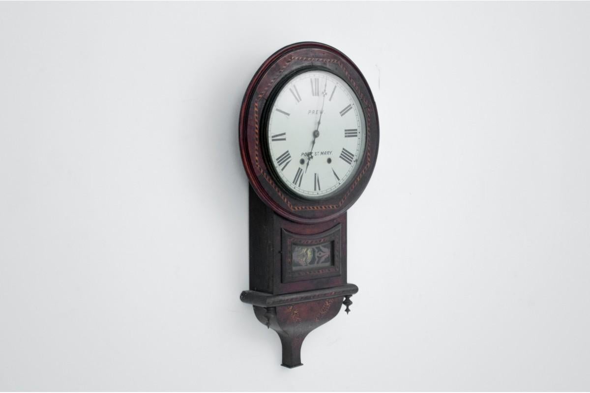Antique Wall Clock, Northern Europe, Late 19th Century at 1stDibs