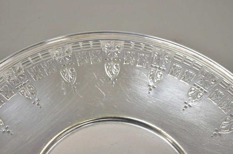 Antique Wallingford Co Silver Plated Victorian Round Pierced Decorated ...