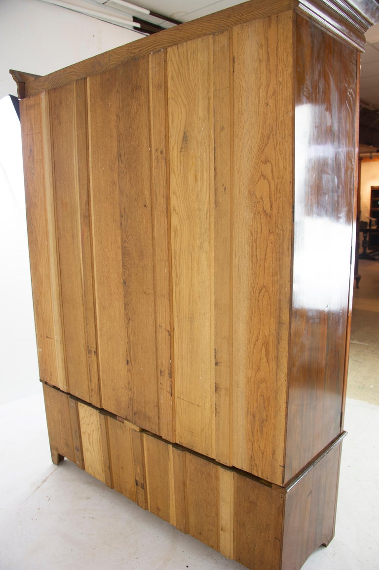 Antique Walnut Armoire, Three-Door Armoire, Vintage Wardrobe, Scotland ...