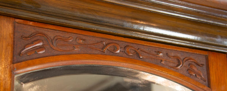 Antique Walnut Armoire, Three-Door Armoire, Vintage Wardrobe, Scotland ...