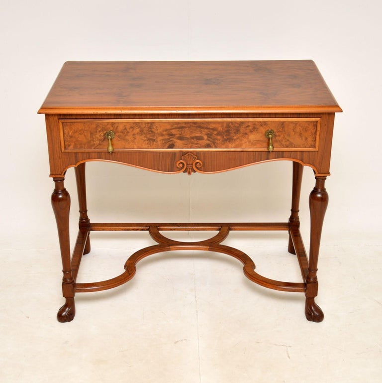 Antique Walnut Console / Side Table For Sale at 1stDibs
