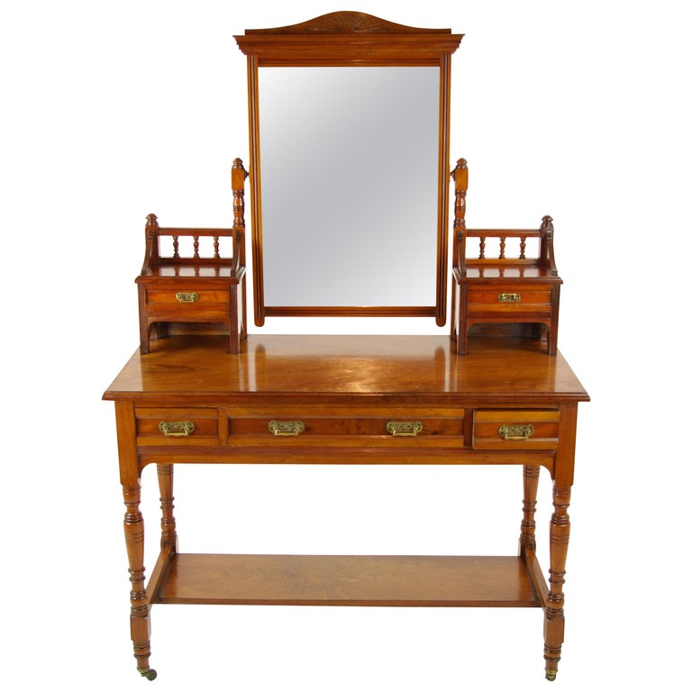 Antique Walnut Dresser, Vintage Dresser, Make Up Table, Antique ...