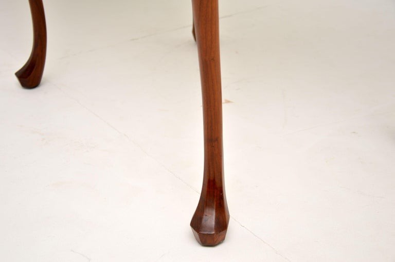 Antique Walnut Pie Crust Side Table at 1stDibs