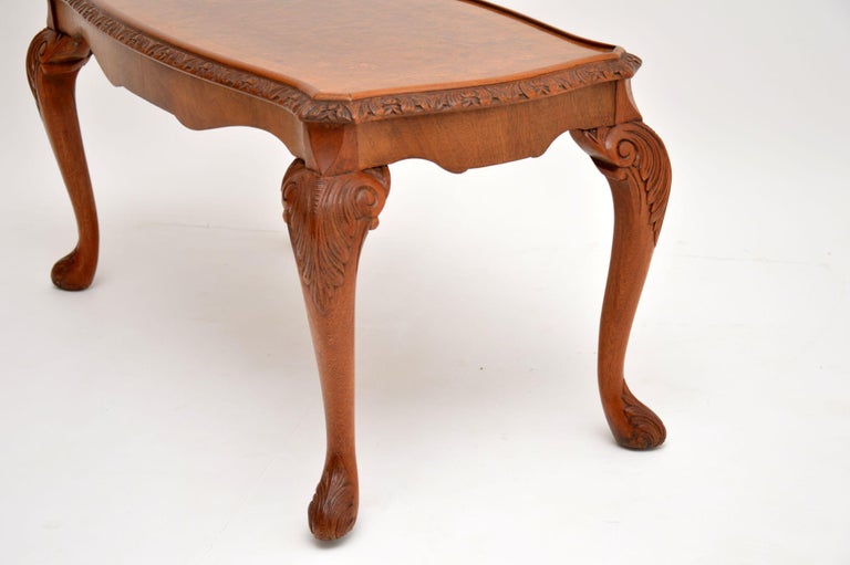 Antique Walnut Queen Anne Coffee Table at 1stDibs