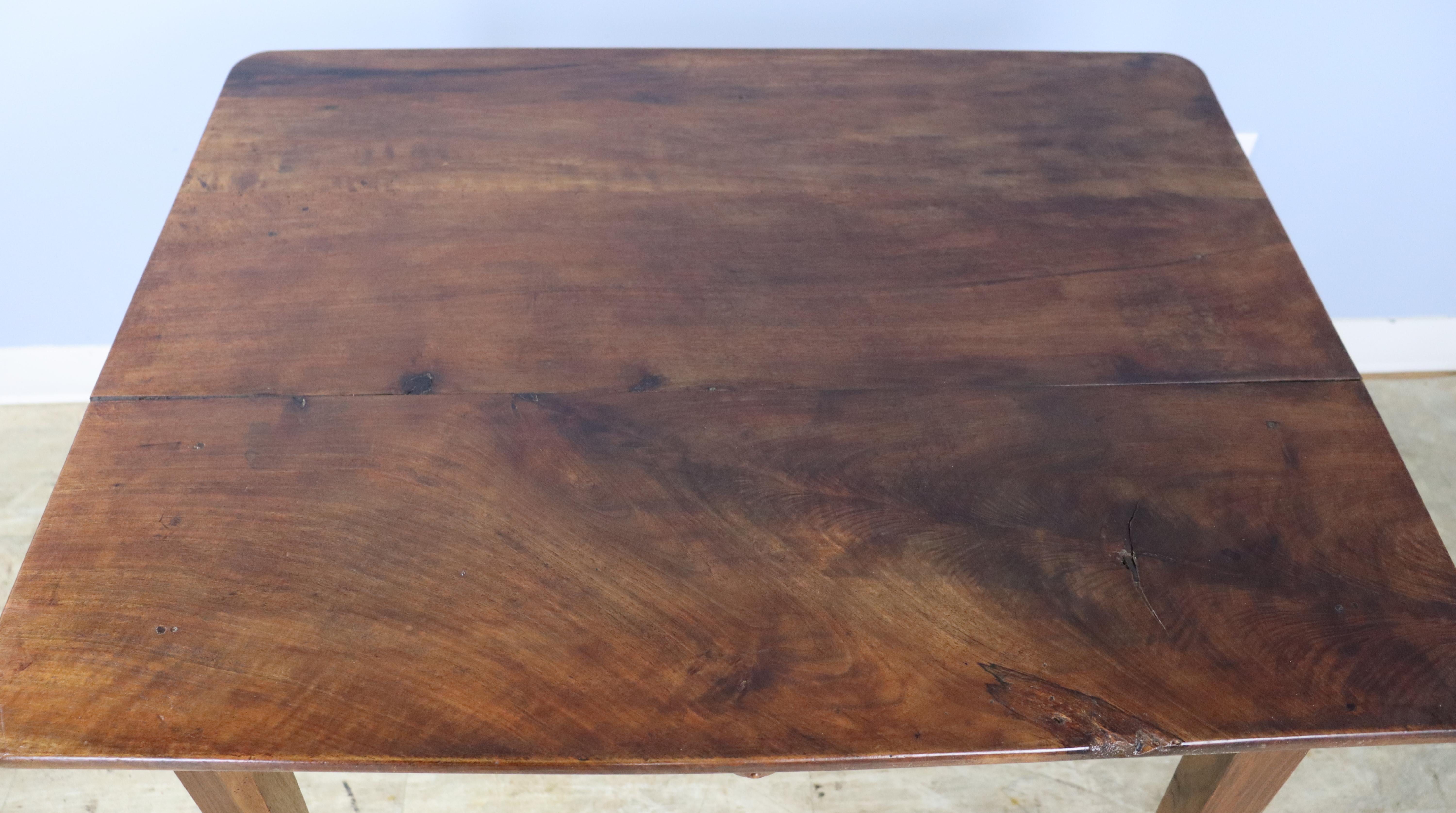 Antique Walnut Side Table/ Small Desk For Sale at 1stDibs