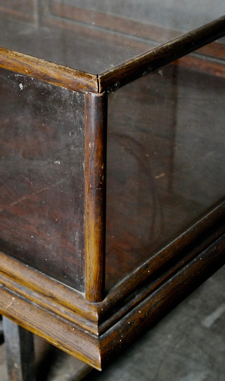 Antique Walnut Store Glass Mercantile Display Case, Nashville History ...